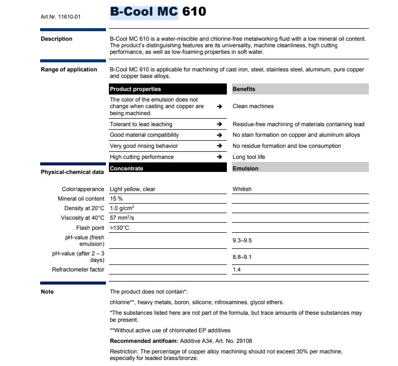 Blaser B-cool metālapstrādei I Abplanalp Baltic | Abplanalp